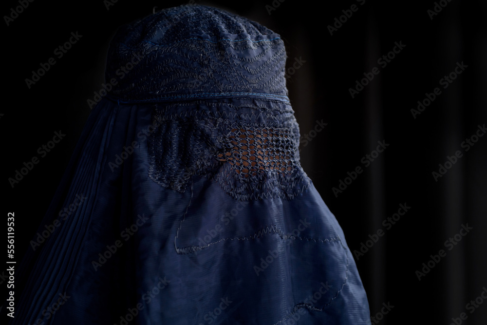 Close up, Muslim woman in Burka or Burqa, tradition cloths in ...