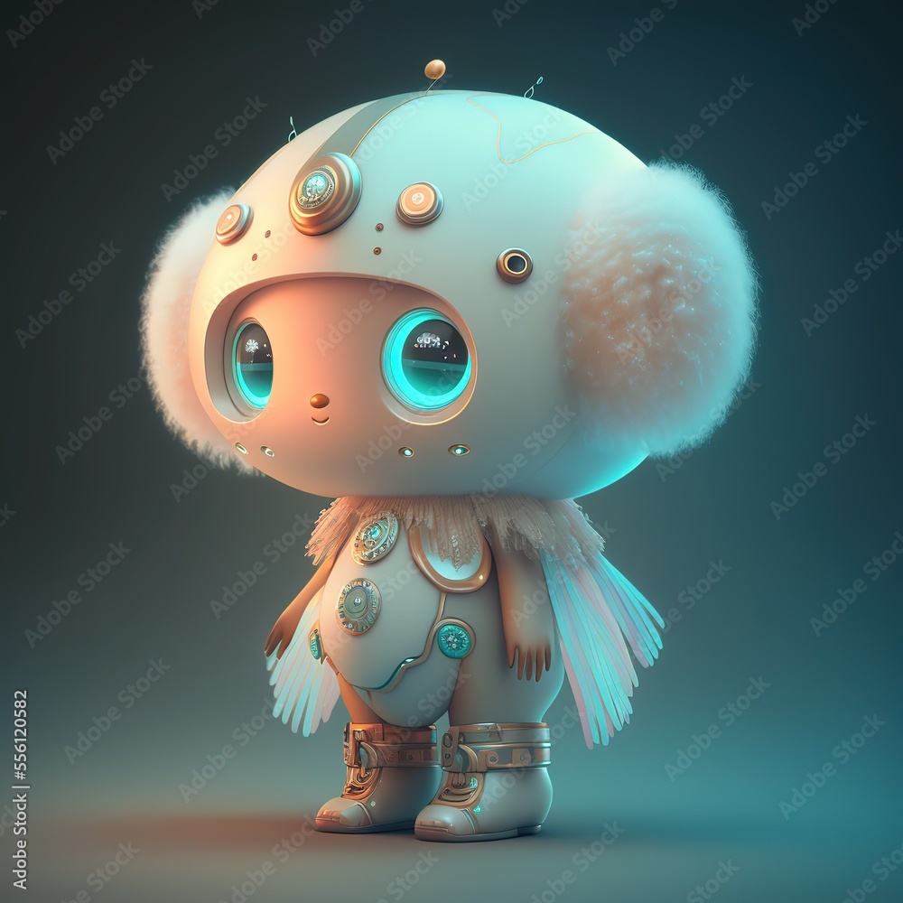 Cute anthropomorphic Characters, sweet smile, standing, full body ...