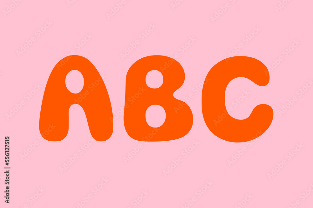 Hand drawn doodle abc. Uppercase doodle letters. Bright alphabet set ...