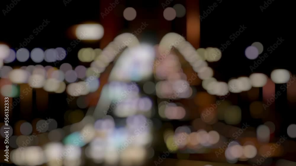 Roadway cars flare lights overlays. Night high road transport abstract ...