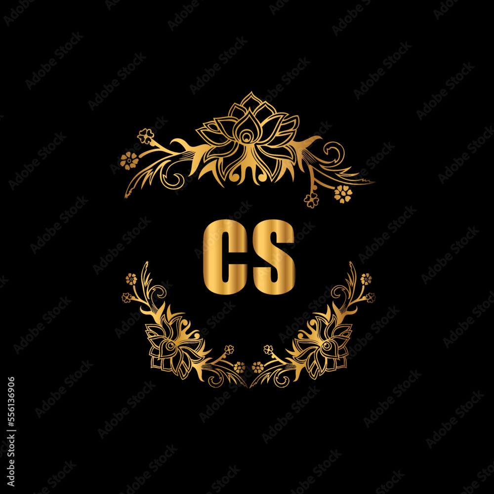 CS Luxury Letter Initial with Crown logo Vector, Great Luxury Logo ...