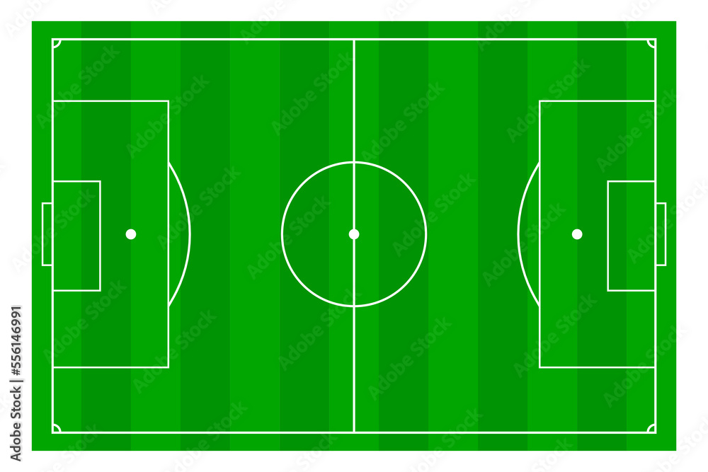 Soccer, football field, infographics, flat, app. Football field with ...