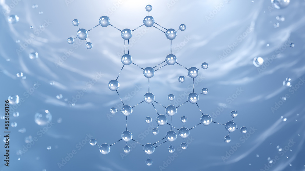 codeine molecular structure, 3d model opiate, structural chemical ...