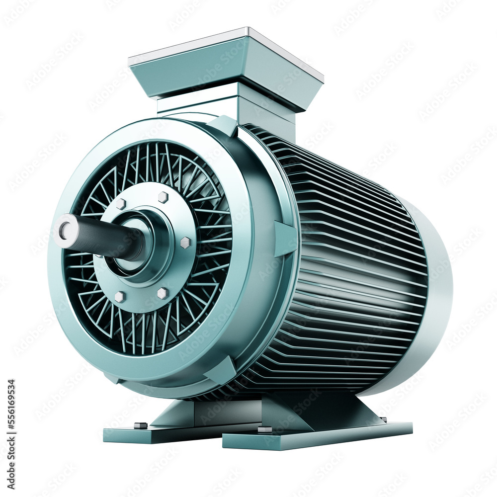 Generic electric motor on transparent background. Stock Illustration ...