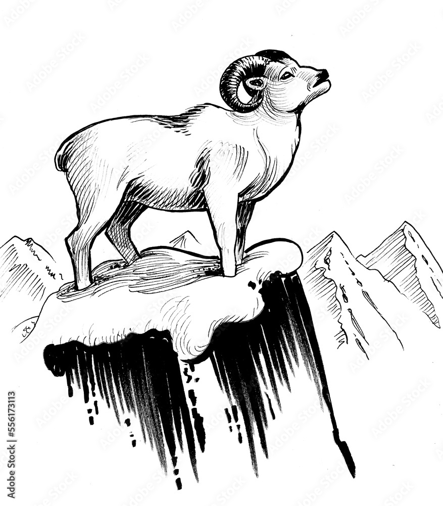 Ram Clipart Black And White