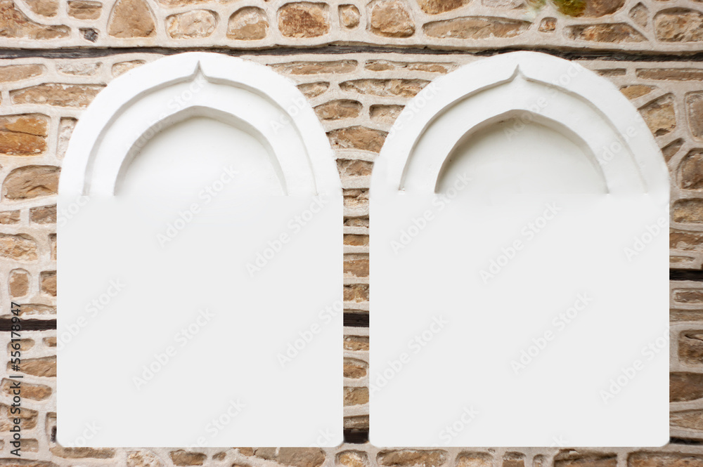 This shows framework of two windows. The material is a medieval ...