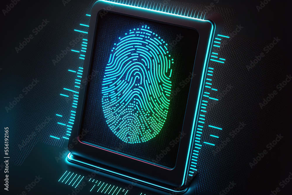 Identification system for fingerprint scanning. Fingerprint scanning on ...