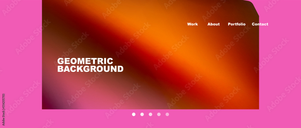 Abstract geometric landing page. Creative background for wallpaper ...