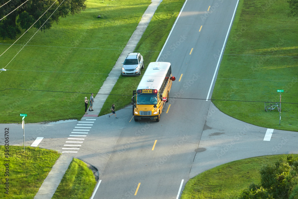 School Bus Aerial View