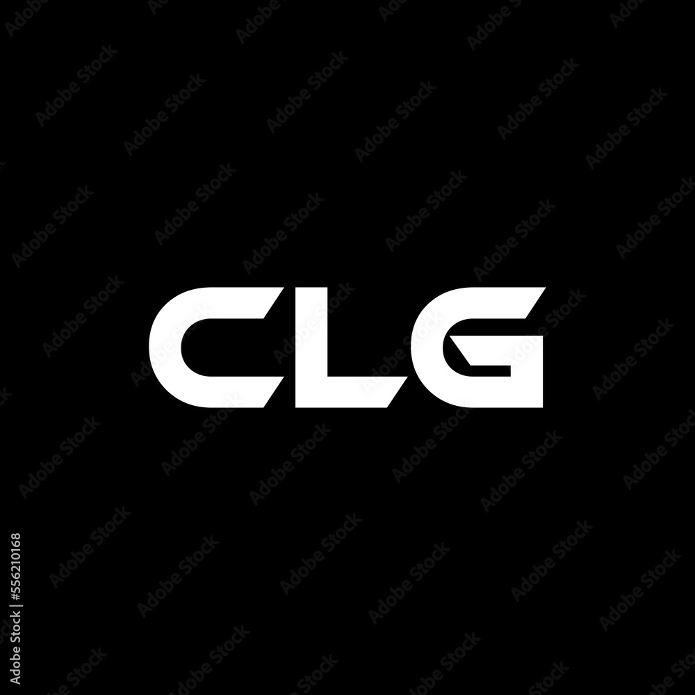 CLG letter logo design with black background in illustrator, vector ...