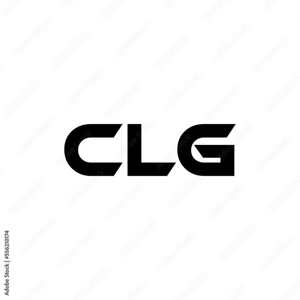 CLG letter logo design with white background in illustrator, vector ...