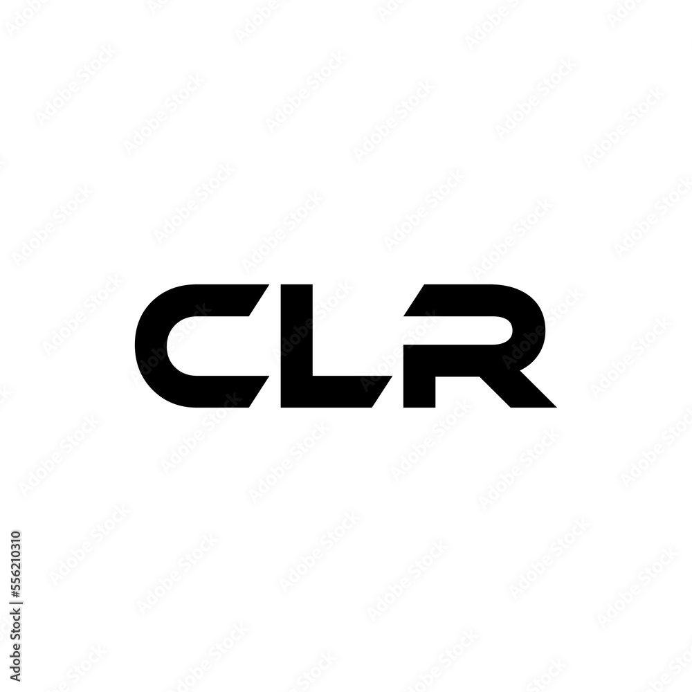 CLR letter logo design with white background in illustrator, vector ...