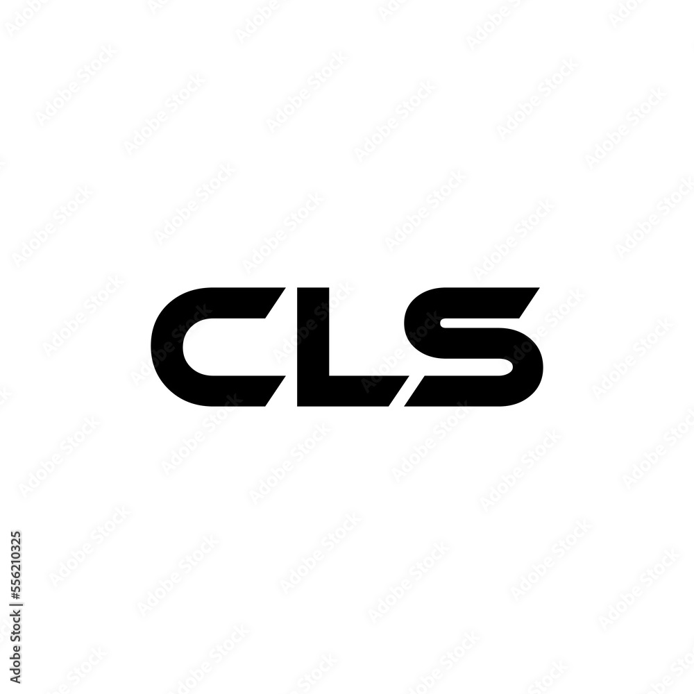 Vecteur Stock CLS letter logo design with white background in ...