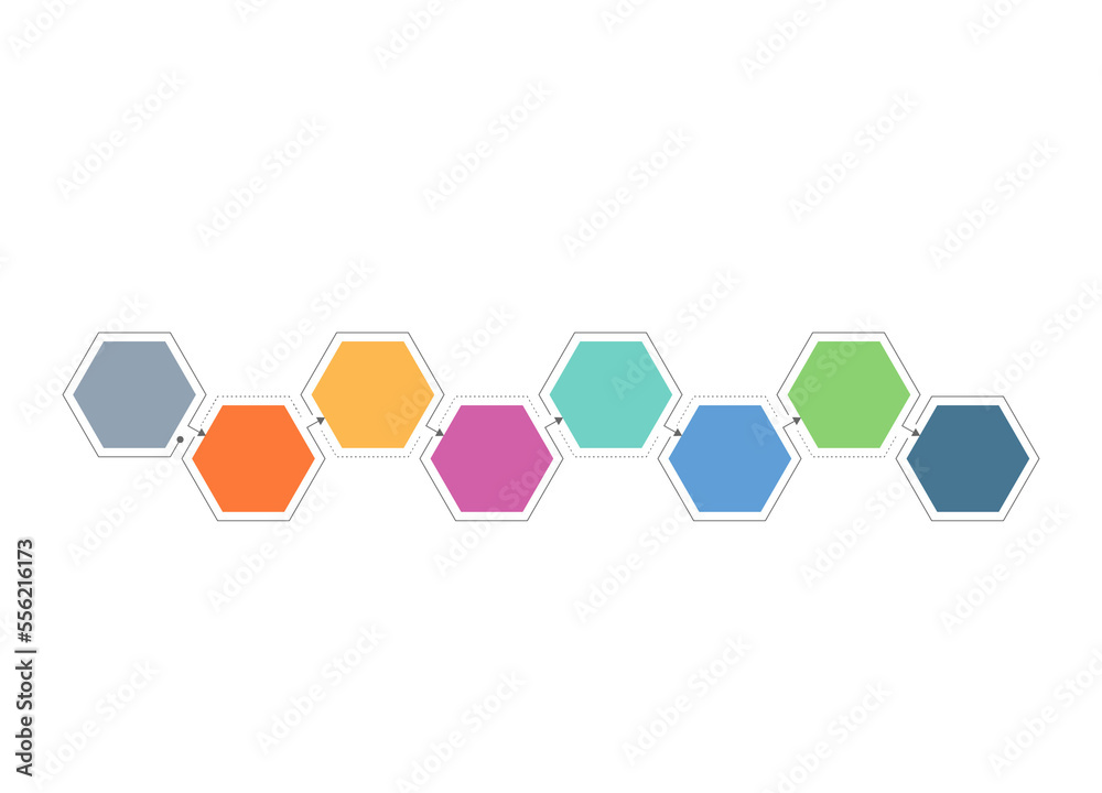 Process infographic with 8 steps, process or options. Stock Photo ...