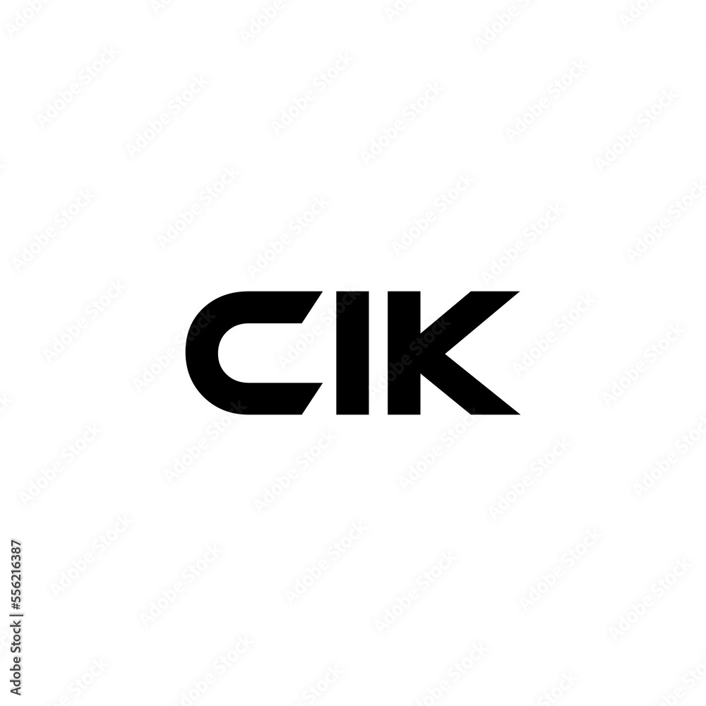 CIK letter logo design with white background in illustrator, vector ...