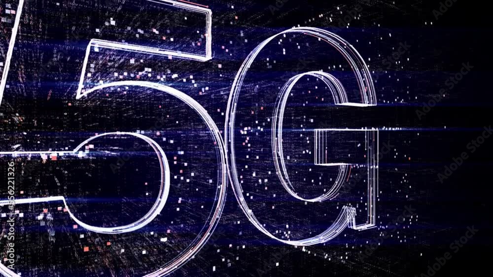 4k 5G word tag cloud;binary computer code.The Matrix binary text design animation;changing from ...