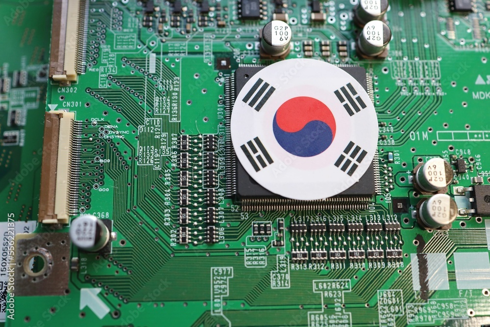 Tokyo, Japan, December 2022.Semiconductor printed circuit board ...