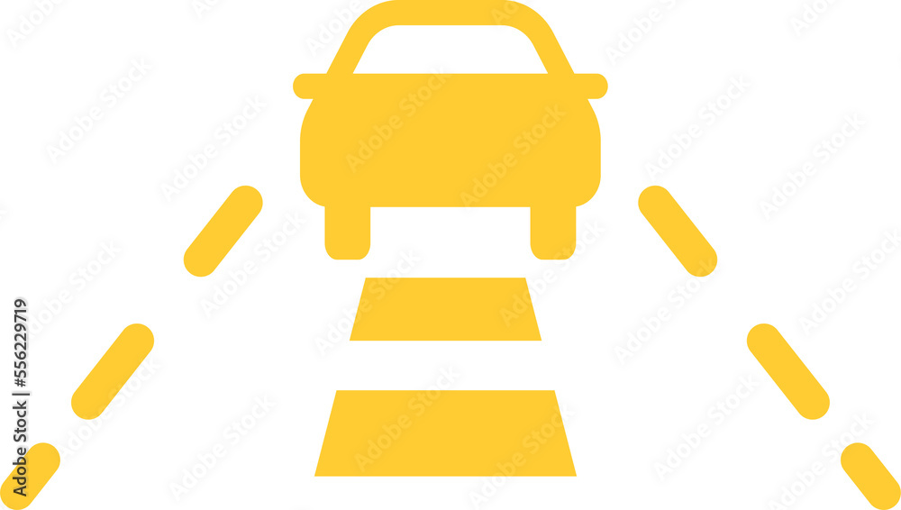 Adaptive Cruise Control Dashboard Icon - Car Instrument Cluster Display ...