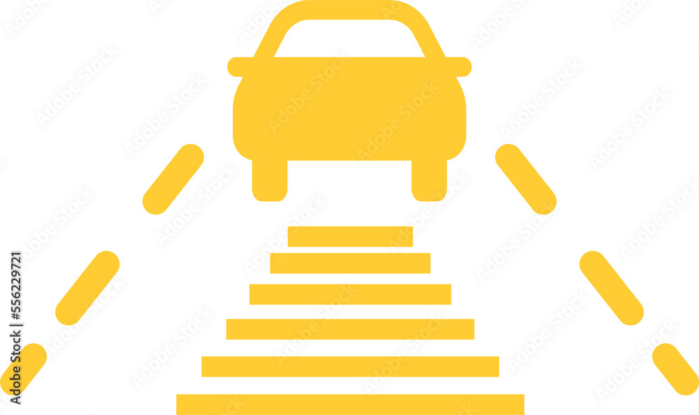 Adaptive Cruise Control Dashboard Icon - Car Instrument Cluster Display ...