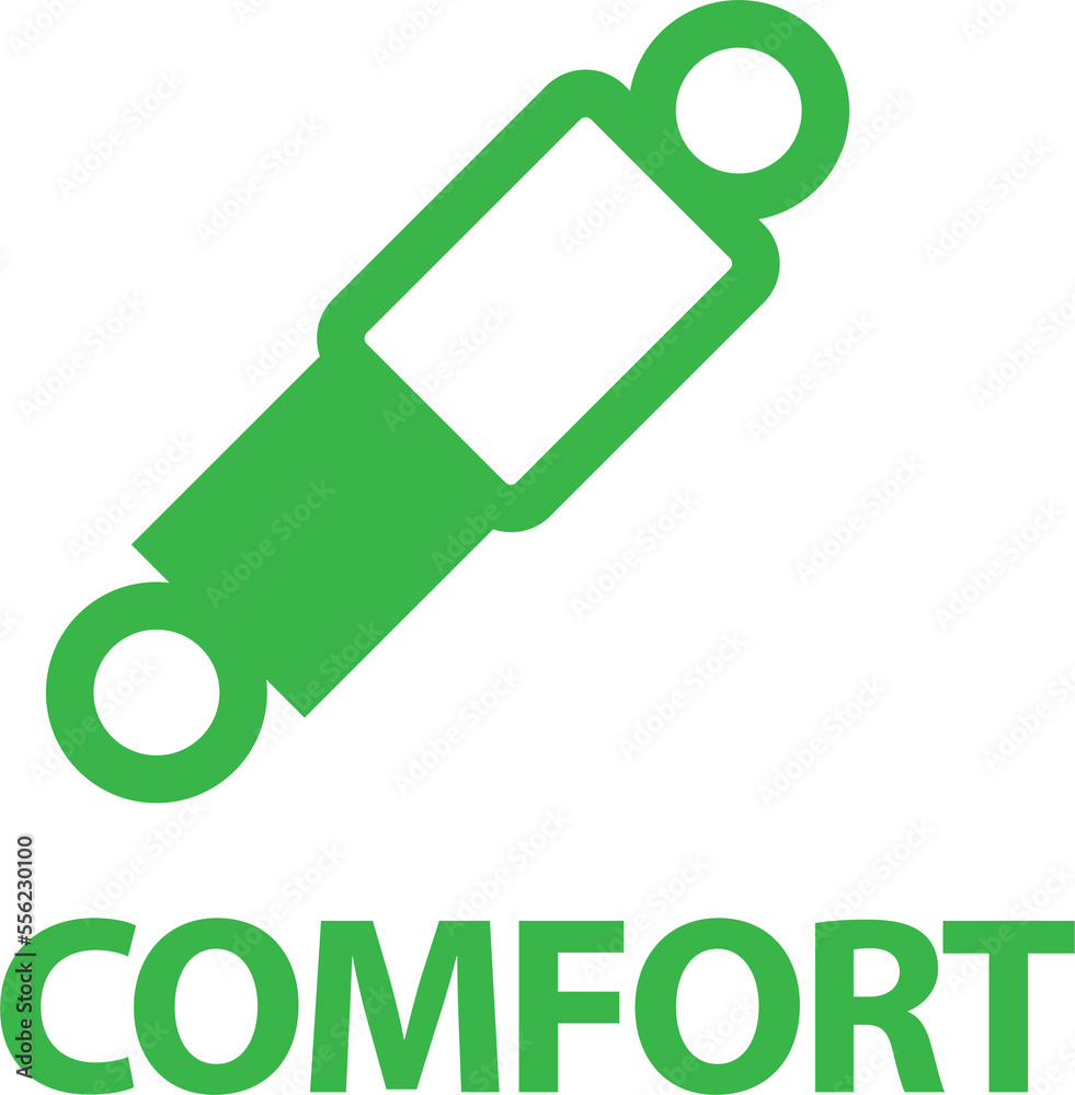 Comfort Suspension Illustrated Icon - Dashboard Warning Signs ...