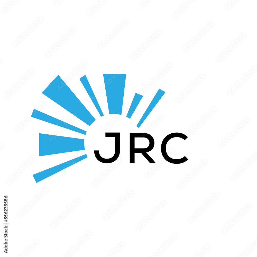 JRC letter logo. JRC blue image on white background and black letter ...