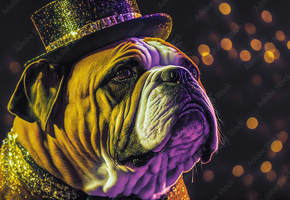 The Bulldog in a sequined top hat and cane was the ultimate showstopper ...