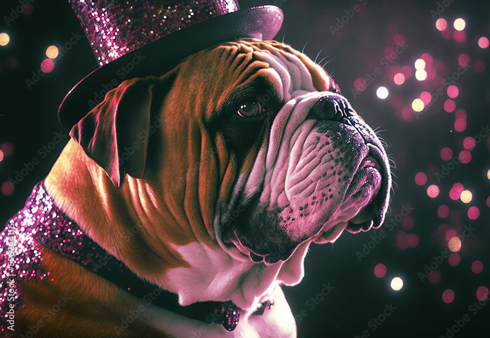The Bulldog in a sequined top hat and cane was the ultimate showstopper ...