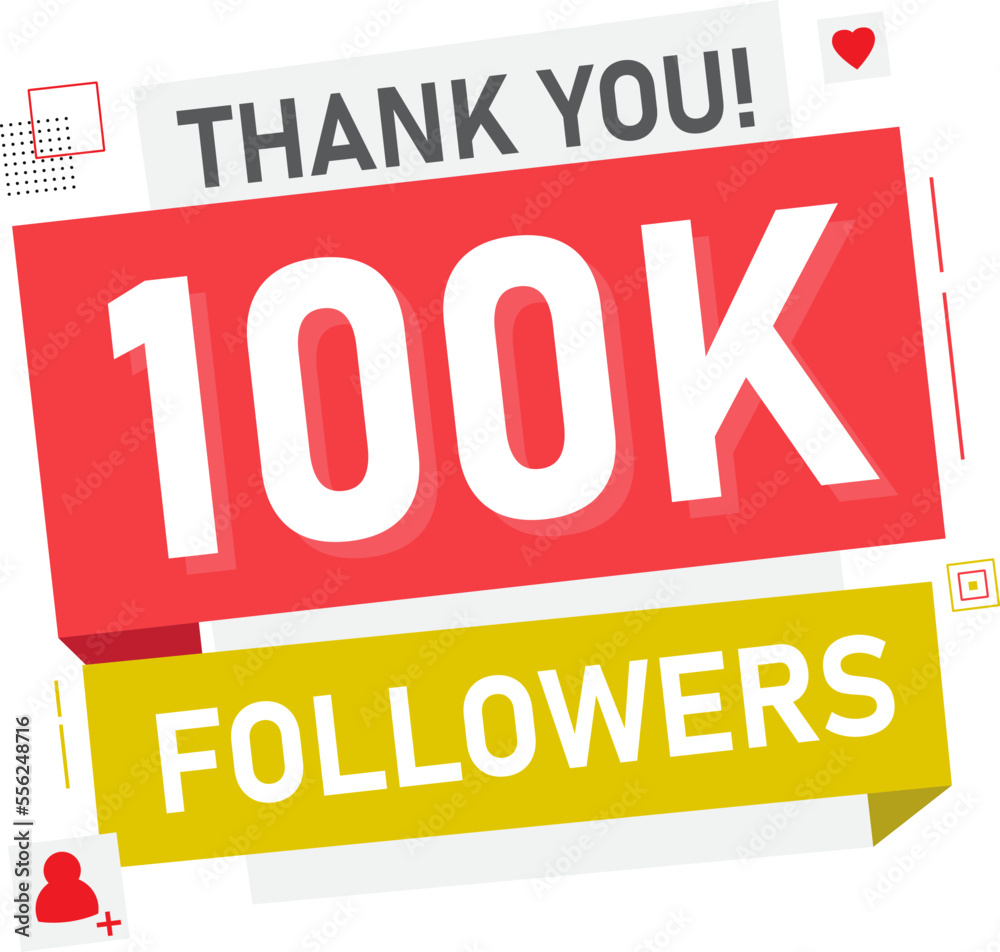 Vector 1000K Follower HD Background Design Free Stock Vector | Adobe Stock