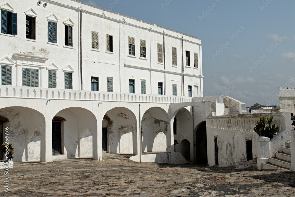 Cape Coast Castle is the largest of the buildings that contain the ...