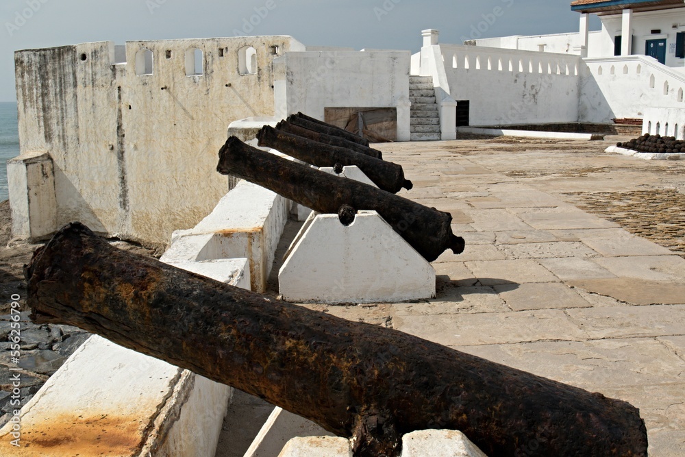 Cape Coast Castle is the largest of the buildings that contain the ...