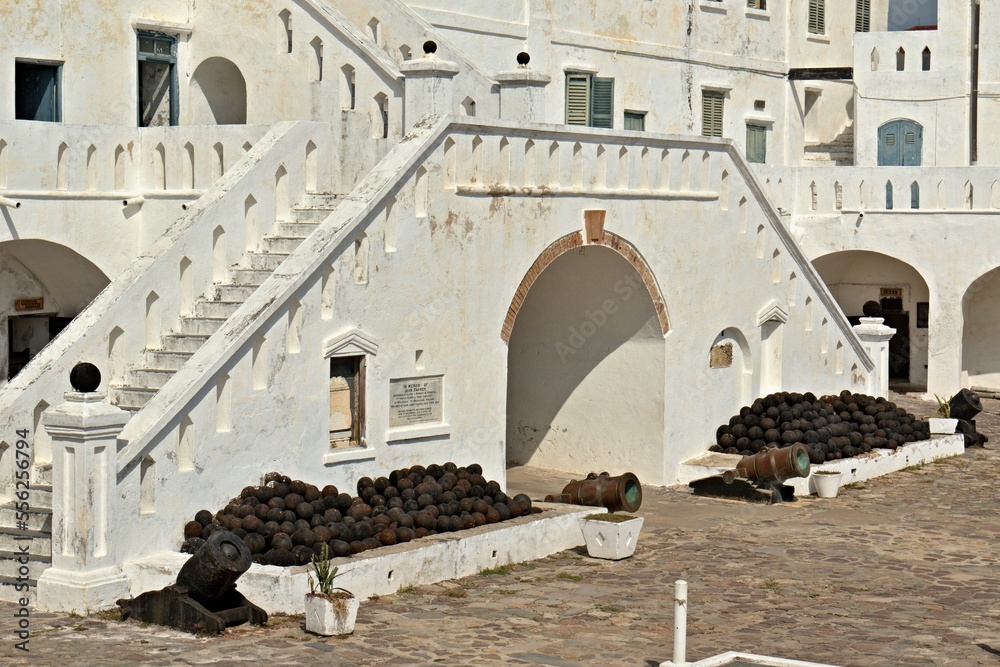 Cape Coast Castle is the largest of the buildings that contain the ...