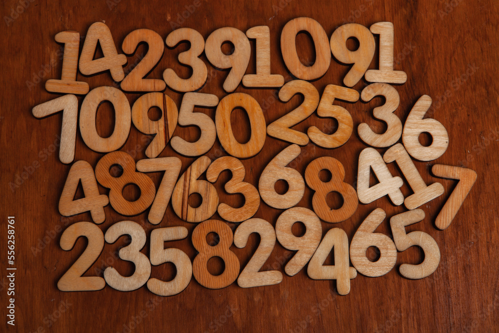 Background of numbers. from zero to nine. Numbers texture. Finance data ...