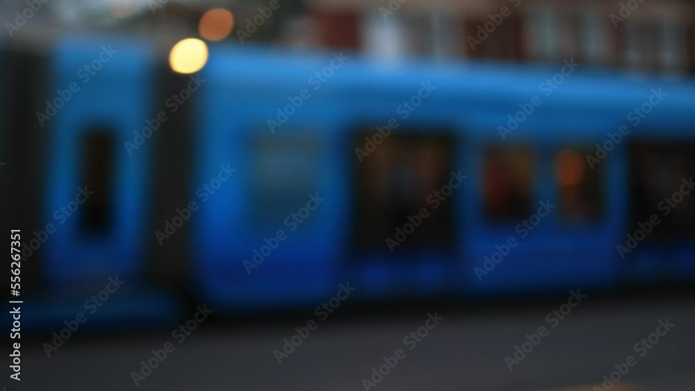 Background blur texture for design. Defocus of trains, trams, wagons ...