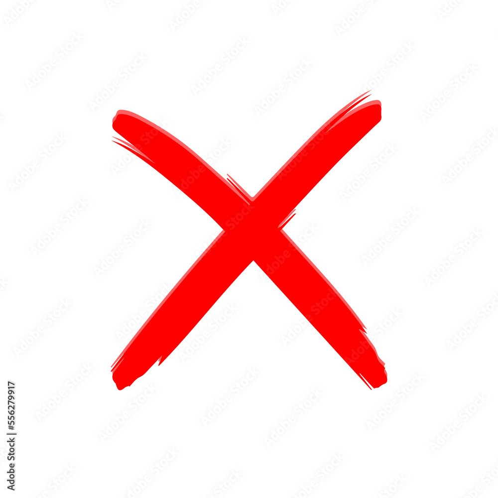 red wrong mark icon vector illustration Stock Vector | Adobe Stock