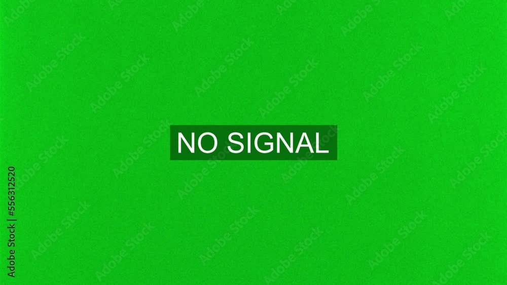 VHS effect. Green screen. No signal. Bad interference. VHS defects ...