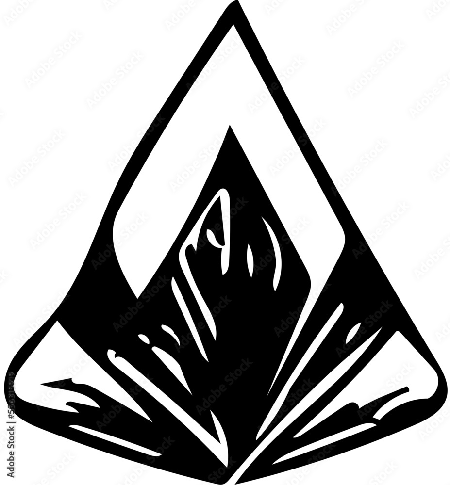 hand drawn illustration of a diamond symbol Stock Vector | Adobe Stock