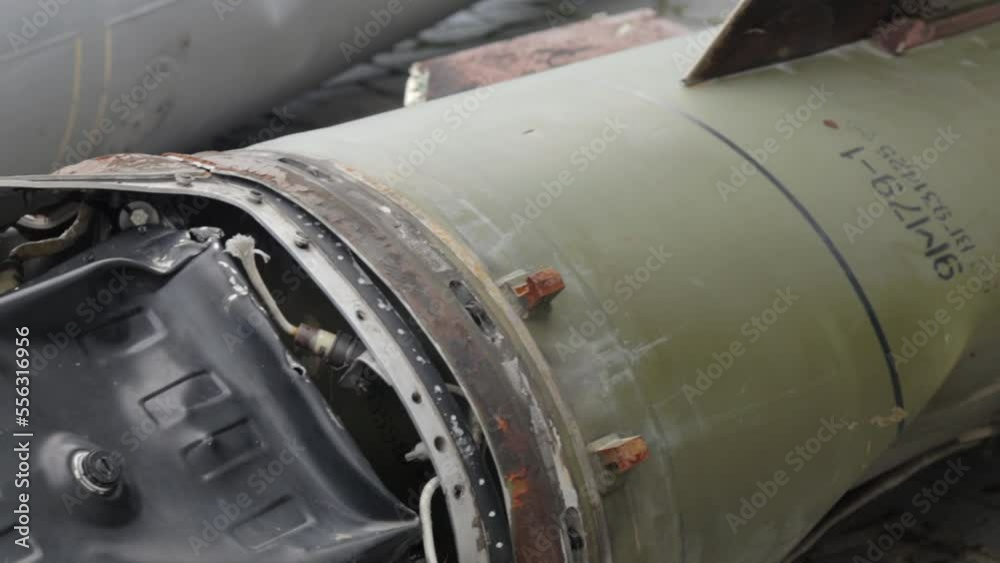 Remains of missile units of the operational-tactical missile system ...