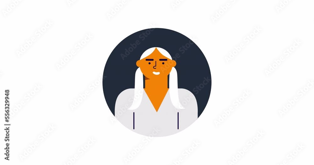 2D animation icons avatar. Icon for games, online communities, web ...