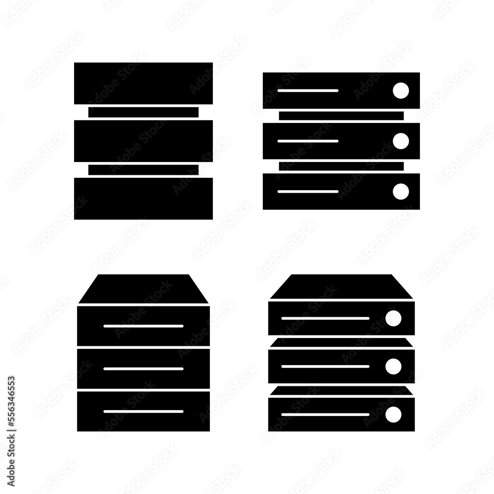Database icon vector for web and mobile app. database sign and symbol ...