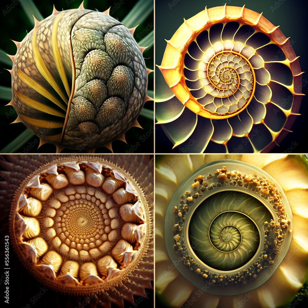 Fibonacci Sequence Beautiful AI Generated Stock Illustration | Adobe Stock