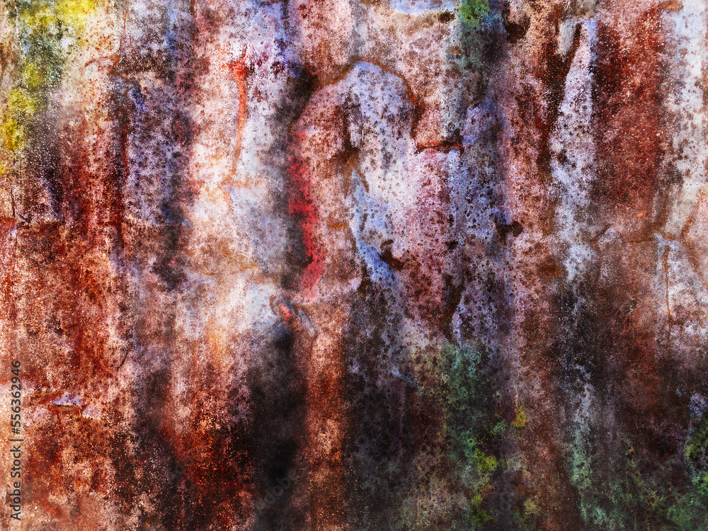 rusty steel metal rust discolored ship hull retro nautical vessel water ...