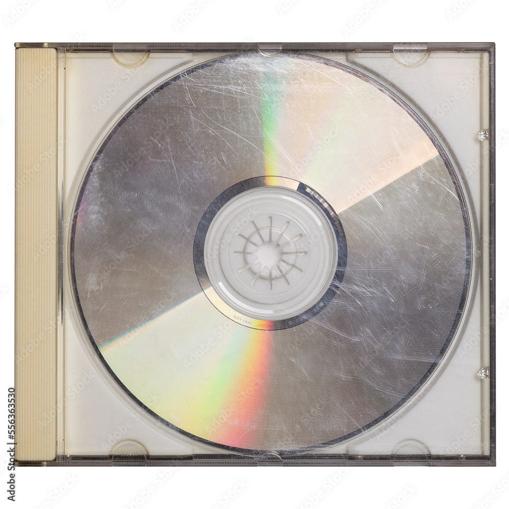 cd case compact digital disc vintage front, png isolated on transparent ...