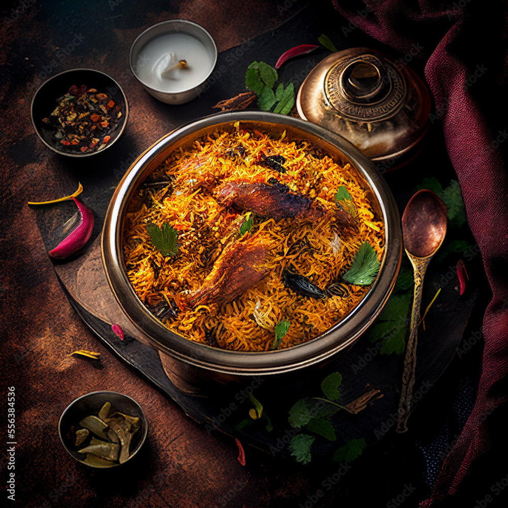 Biryani Stock Illustration | Adobe Stock