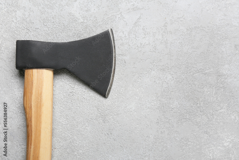 Ax on grunge background, top view Stock Photo | Adobe Stock