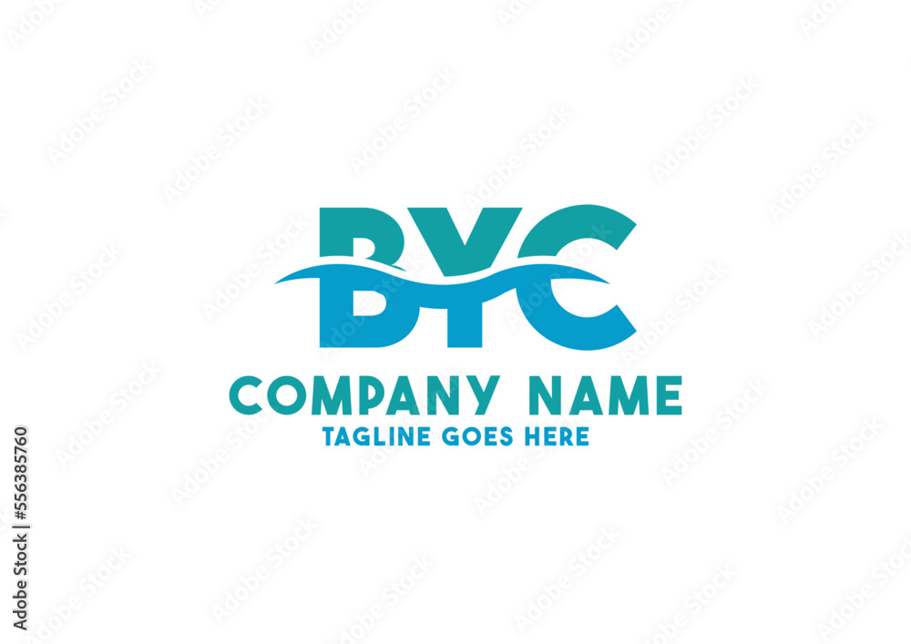 Letter BYC logo design template, BYC logo Stock Vector | Adobe Stock
