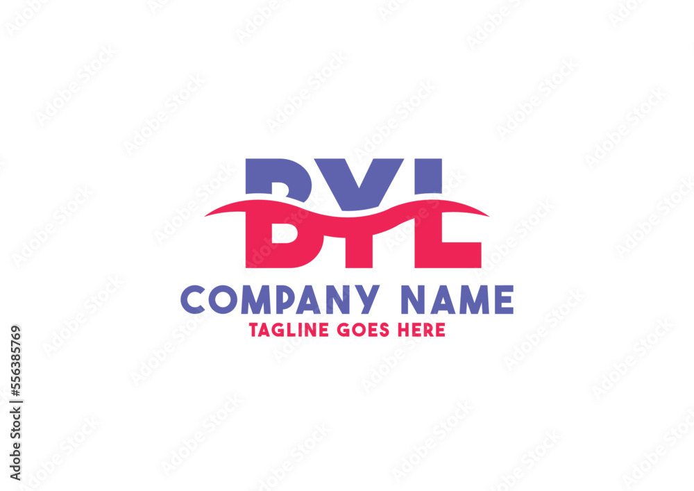 Vetor de Letter BYL logo design template, BYL logo do Stock | Adobe Stock