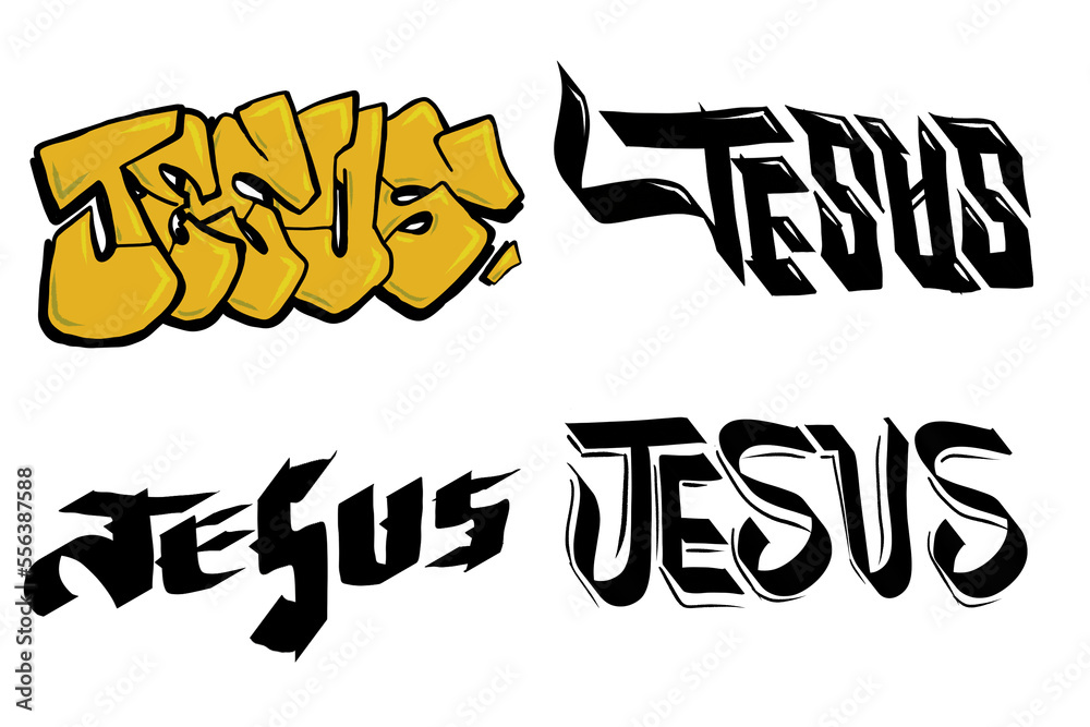 nombre de Jesus, letrero en diseño PNG ilustração do Stock | Adobe Stock
