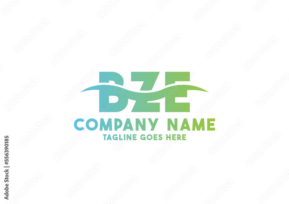 Letter BZE logo design template, BZE logo Stock Vector | Adobe Stock