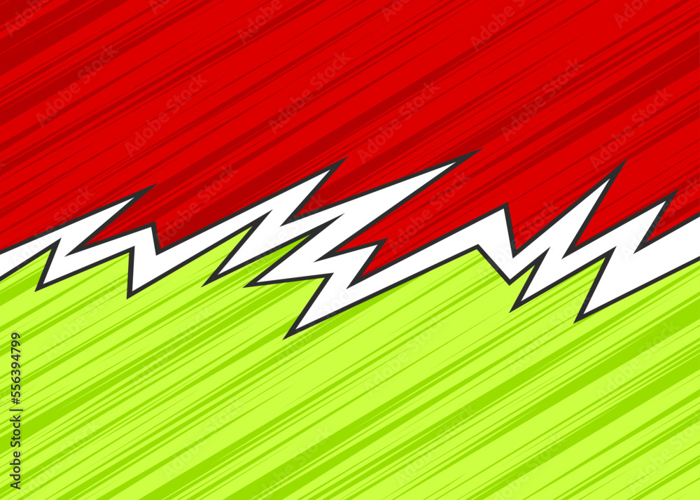 Two side background with comic style and slash line pattern. Versus ...