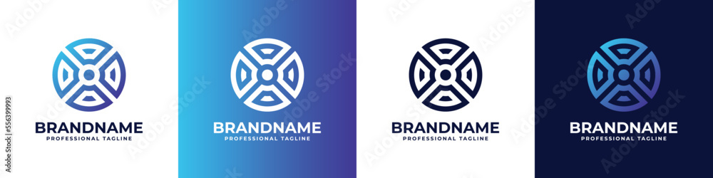 Multiple Letter O Technology Logo, Letter O Propeller Logo, Letter O ...